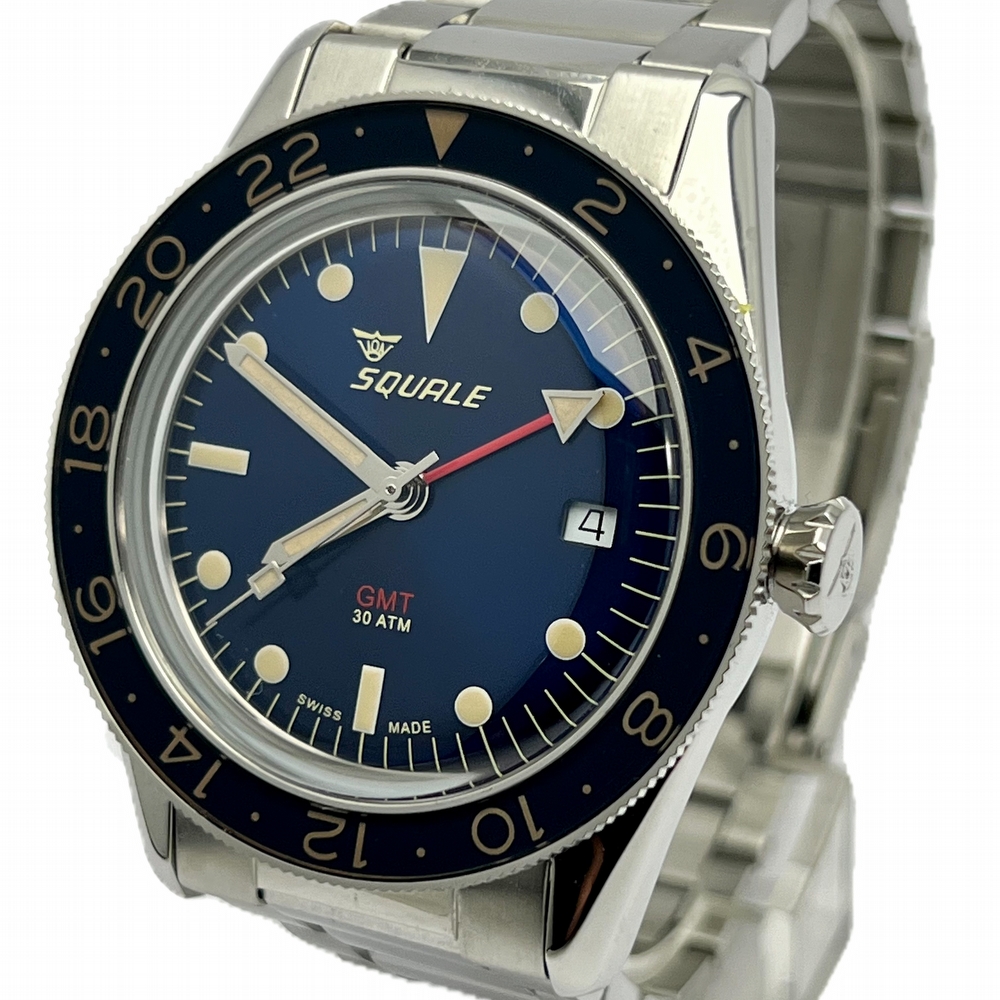 Squale Sub 39 GMT Blue Vintage Bracelet and Tropic