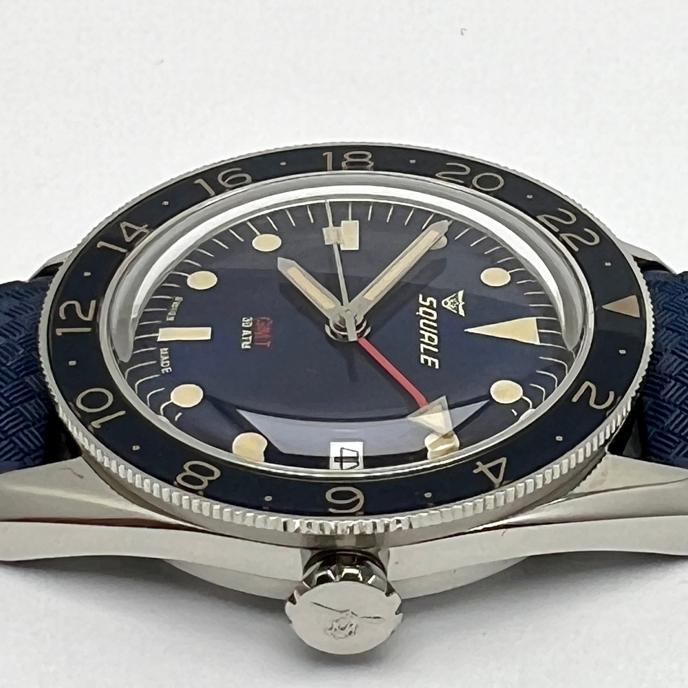 Squale Sub 39 GMT Blue Vintage Bracelet and Tropic