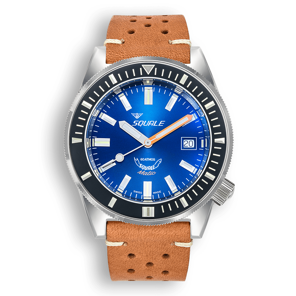 Squale Matic Dark Blue Leather
